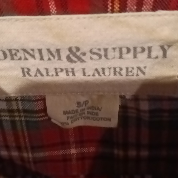 Denim & Supply Ralph Lauren | Tops | Final Price Nwt Denimsupply Ralph Lauren Red Multicolored ...